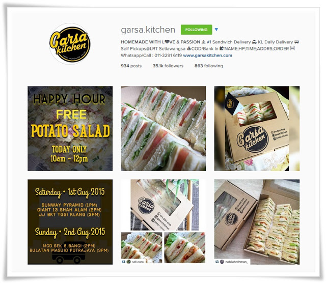 Sandwich Terbaik Dari Garsa Kitchen — SalJohariDotCom